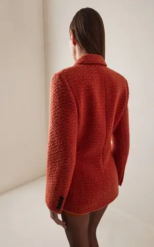 Saint Laurent Pocketed Tweed Jacket
