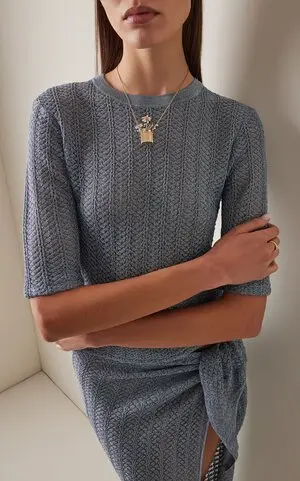 Yvonne Léon Flower In Berlingot Vase Necklace