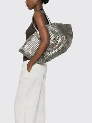 Dragon Diffusion Woven Leather Shoulder Bag - Green
