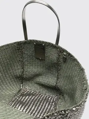 Dragon Diffusion Woven Leather Shoulder Bag - Green