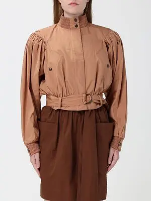 Chloé Cotton Poplin Cropped Jacket - Beige