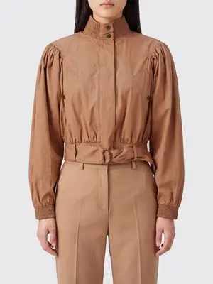 Chloé Cotton Poplin Cropped Jacket - Red
