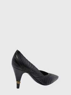 Versace And Brown Lambskin Pumps - Black