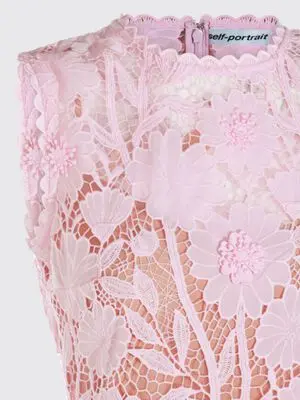SELF-PORTRAIT A-line Off-the-shoulder Lace Ceremony Mini Dress