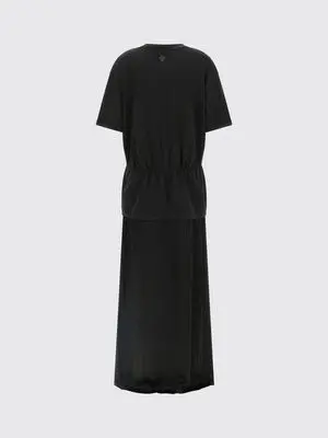 HAIKURE A-line Cotton Midi Dress With Crew Neck