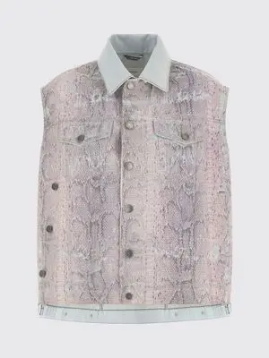 HAIKURE Python Print Denim Shirt Vest