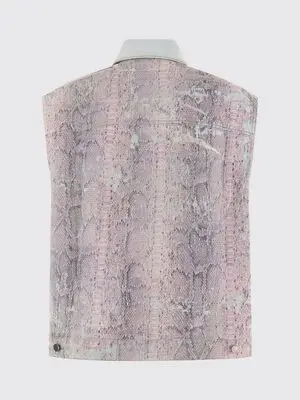 HAIKURE Python Print Denim Shirt Vest