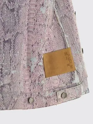 HAIKURE Python Print Denim Shirt Vest