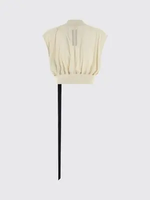 Rick Owens Short-sleeved Cropped Nylon Bomber Jacket - Beige