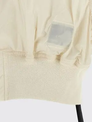 Rick Owens Short-sleeved Cropped Nylon Bomber Jacket - Beige