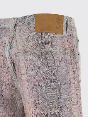HAIKURE Winona Mid-rise Python-print Wide-leg Jeans