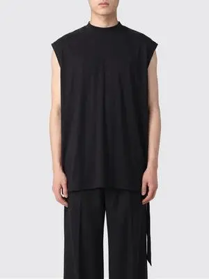 Rick Owens Sleeveless Crew Neck Jersey Tank Top - Black