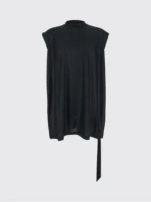 Rick Owens Sleeveless Crew Neck Jersey Tank Top - Black