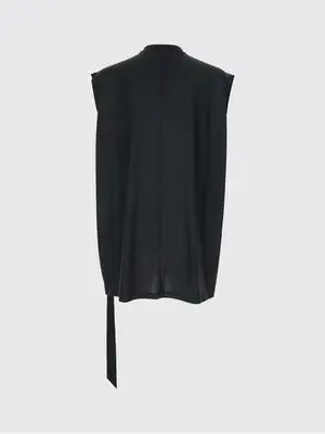 Rick Owens Sleeveless Crew Neck Jersey Tank Top - Black