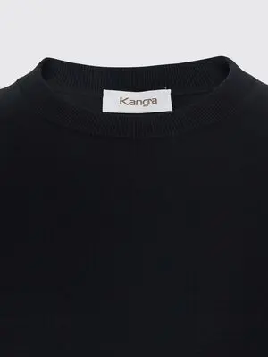 KANGRA Cotton Crewneck T-shirt - Black
