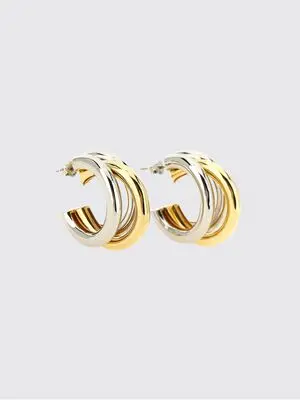 Rabanne Half-hoop Earrings With Engraved Logo - Multicolor