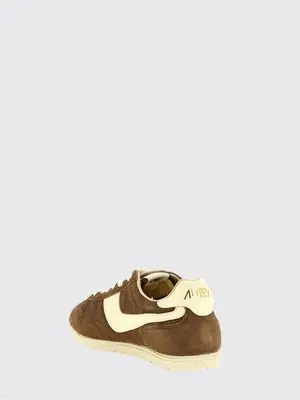 AUTRY Windspin Low Top Leather And Nylon Sneakers With Suede Inserts - Brown