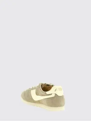 AUTRY Low Top Leather And Nylon Sneakers With Suede Inserts - Grey