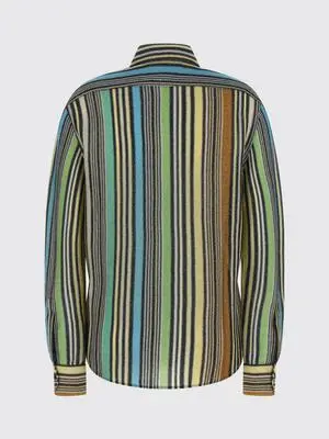 Missoni Long-sleeved Shirt In Viscose And Lurex With Stripes