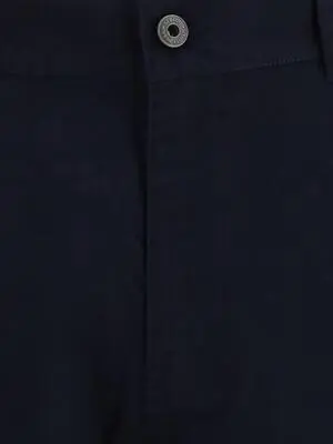 SEBAGO Mid-rise Slim Fit Trousers In Stretch Cotton - Blue