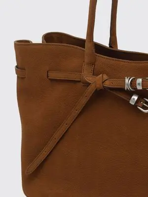 MARGESHERWOOD Grandma Pebbled Leather Tote Bag With Double Handles
