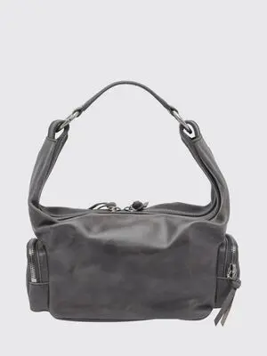 MARGESHERWOOD Smooth Calfskin Leather Hobo Bag With Double Zip Closure