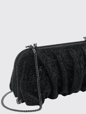 Benedetta Bruzziches Venus La Grande Draped Crystal Mesh Clutch