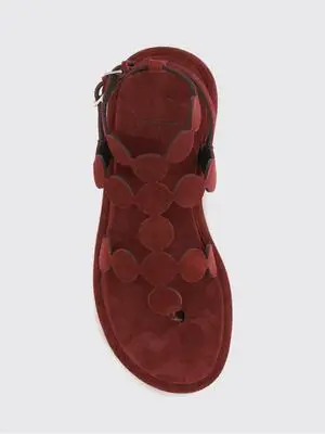 Pierre Hardy Suede Thong Sandals With Ankle Strap