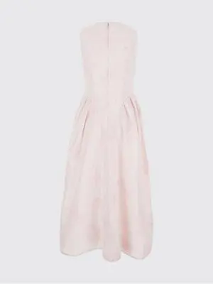 ROTATE BY BIRGER CHRISTENSEN Off-the-shoulder Floral Mesh A-line Midi Dress With Fringes