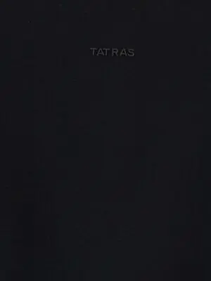 TATRAS Crewneck Cotton T-shirt With Tone-on-tone Logo On The Chest