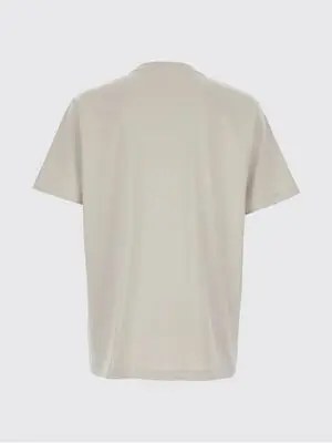 TATRAS Crewneck Cotton T-shirt With Tone-on-tone Logo On The Chest - Grey