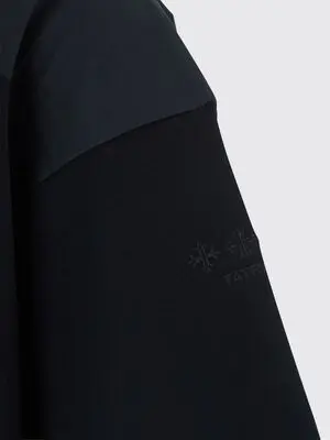 TATRAS Short-sleeved Cotton Polo Shirt With Zip Closure And Dropped Shoulders - Black