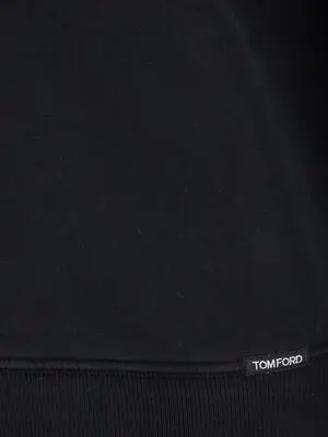 TOM FORD Relaxed Fit Cotton Crewneck Sweatshirt With Dropped Shoulders