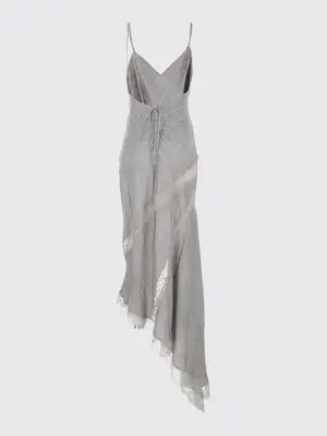 Andamane Lace Trimmed Asymmetrical Dress