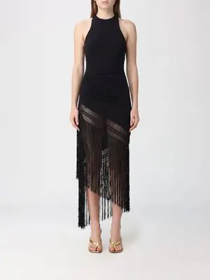 Andamane Halterneck Maxi Dress With Fringe