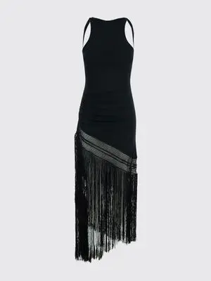 Andamane Halterneck Maxi Dress With Fringe
