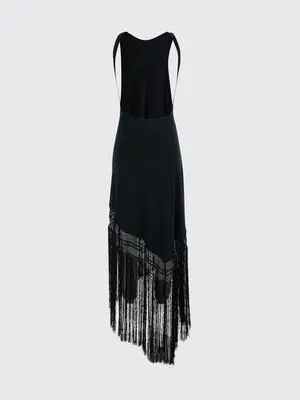 Andamane Halterneck Maxi Dress With Fringe