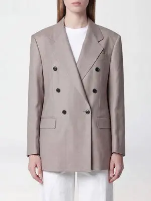 Tagliatore Double-breasted Blazer With Peak Lapels And Padded Shoulders - Grey