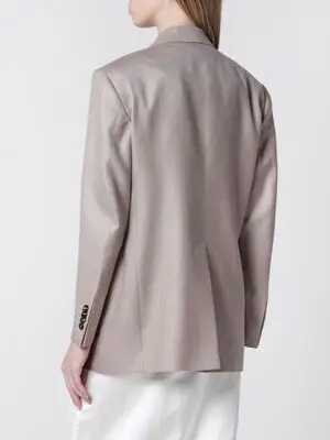 Tagliatore Double-breasted Blazer With Peak Lapels And Padded Shoulders