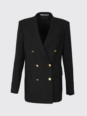 Tagliatore Double-breasted Viscose Blend Blazer With Metallic Buttons