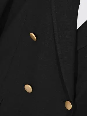 Tagliatore Double-breasted Viscose Blend Blazer With Metallic Buttons