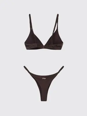 MC2 SAINT BARTH Two-piece V-neck Low-waist Bikini - Brown