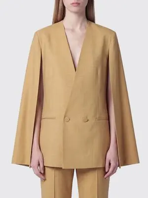 Alberta Ferretti Cropped Double-breasted Viscose Blend Blazer - Beige