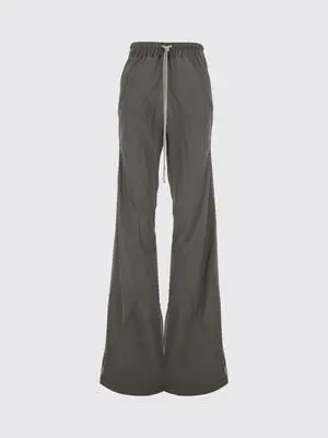 Rick Owens Bias High-waisted Flared Silk Trousers With Drawstring Waist