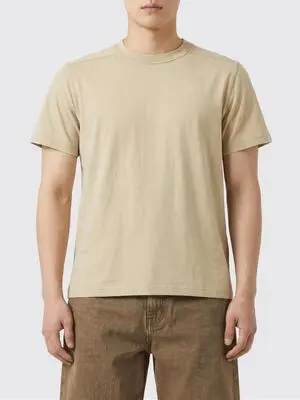 Rick Owens Crewneck T-shirt In Pure Cotton Jersey Beige