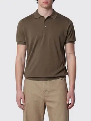 DRUMOHR Short-sleeved Knitted Cotton Polo Shirt With Ribbed Collar - Green