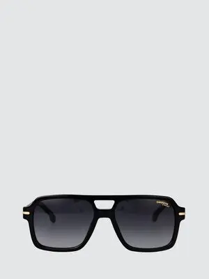 Carrera Eyewear Rectangular Acetate Aviator Sunglasses - Black