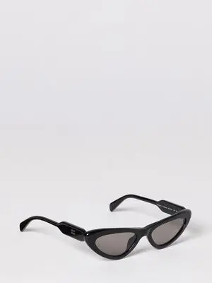 Miu Miu Triangular Frame Acetate Sunglasses - Black