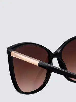 Calvin Klein Cat-eye Acetate Sunglasses With Amber Lenses