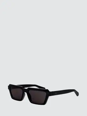 Calvin Klein Acetate Cat-eye Sunglasses With Monogram Logo - Black